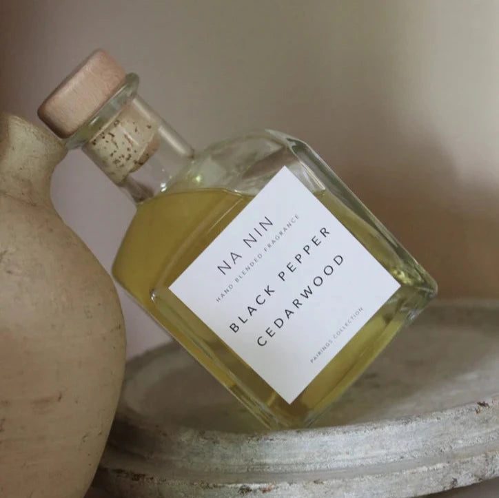Black Pepper and Cedarwood Reed Diffuser – Open Invite