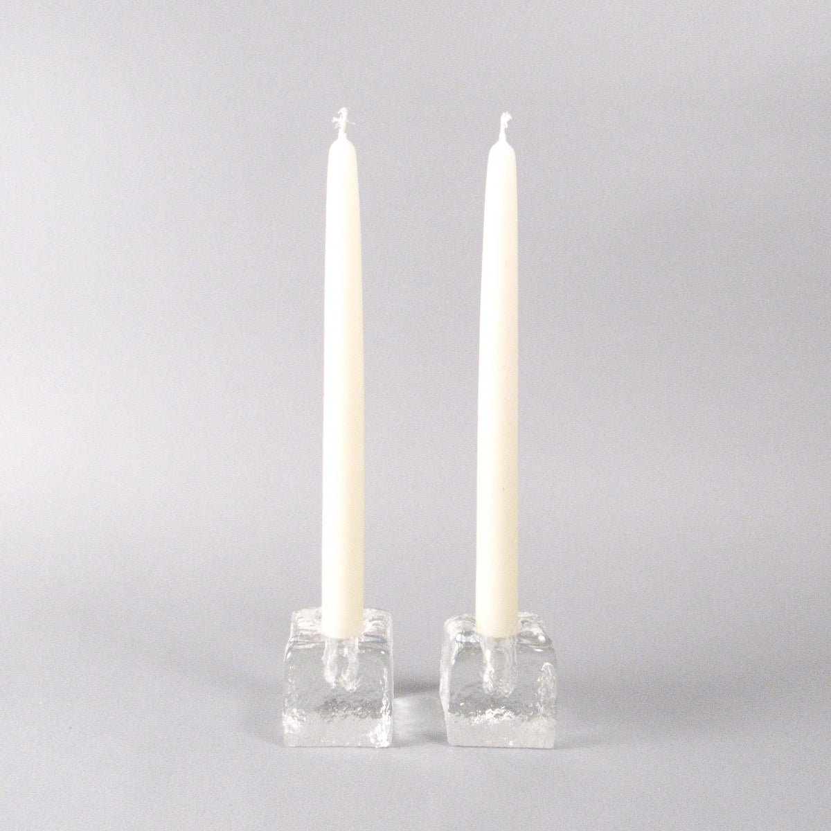 Blenko Ice Cube Candle Holders, Set of 2 – Open Invite